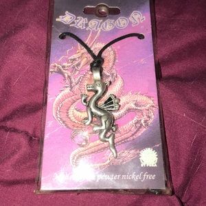 Jewelry | Pewter Dragon Pendant Adjustable Chain | Poshmark